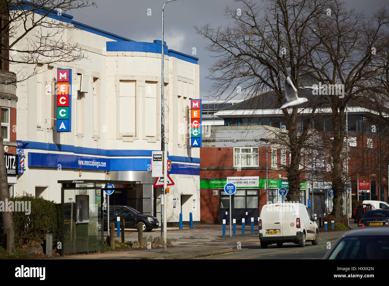Mecca Bingo art deco building on Washway Road A56 main route through ...