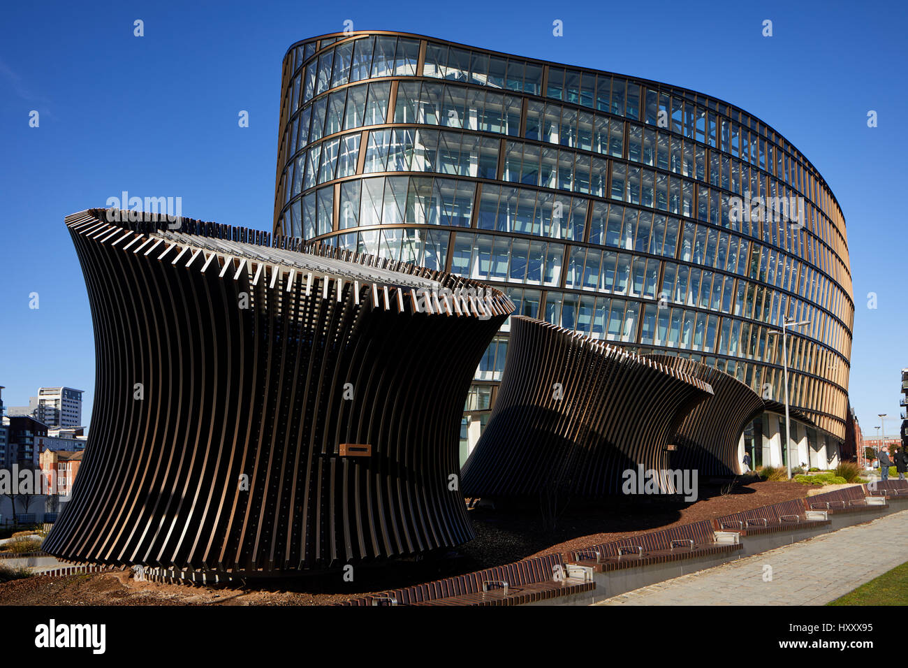 Sunny day One Angel Square Co-operative Group headquarters N.O.M.A ...