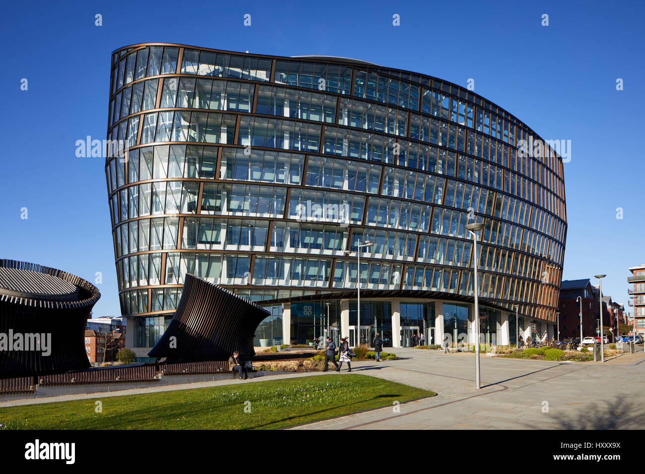 Sunny day One Angel Square Co-operative Group headquarters N.O.M.A ...