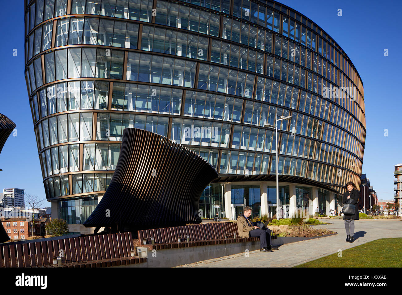 Sunny day One Angel Square Co-operative Group headquarters N.O.M.A ...