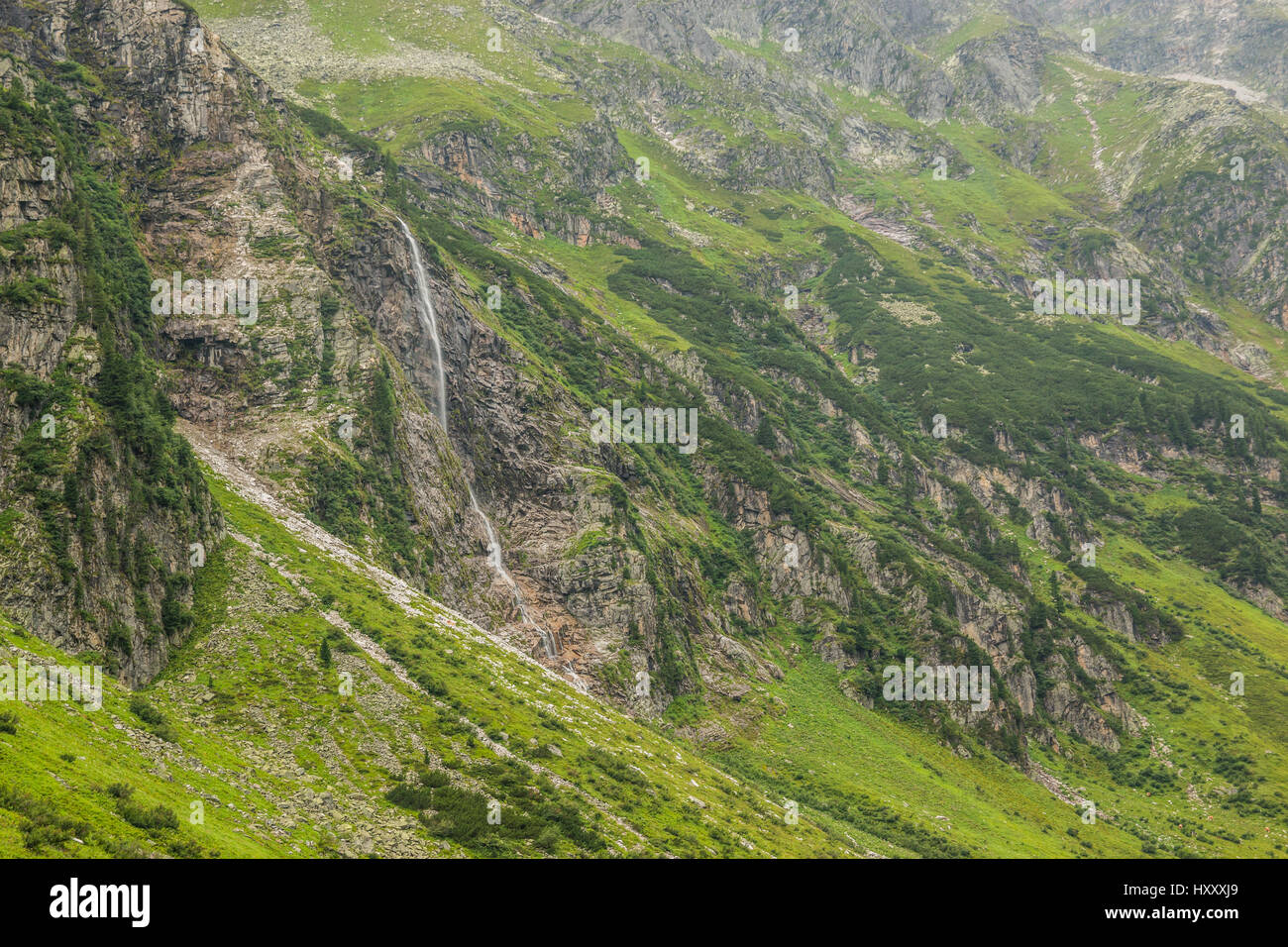 An alpine river flowing from Mountains, Alps, Austria Stock Photo - Alamy