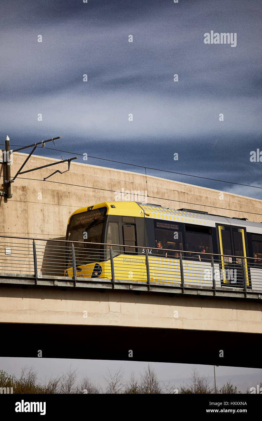 approaching Central Park tram stop Oldham Rochdale Line Greater ...