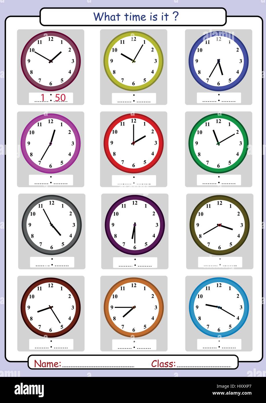 Quarter to eleven Stock Vector Images - Alamy