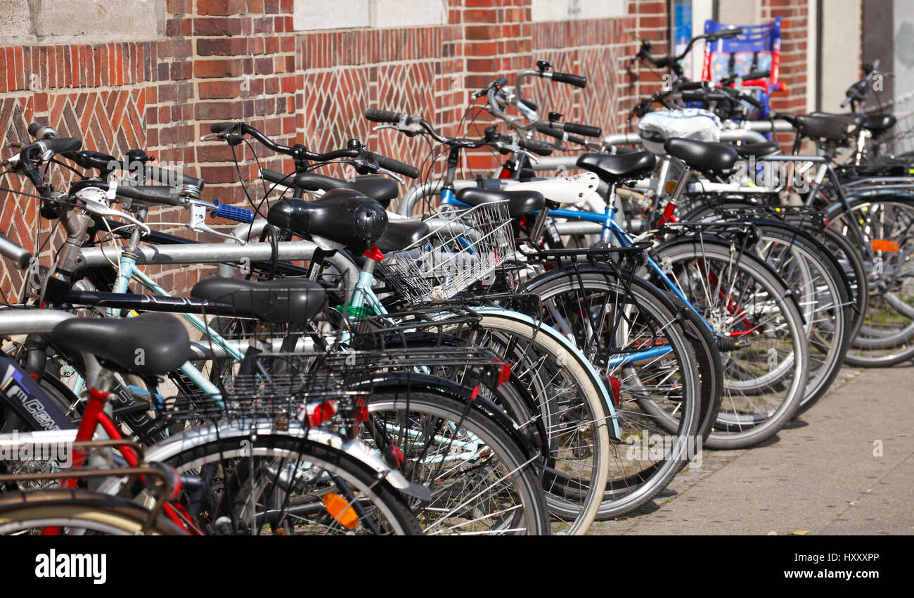 Parking Bicycles, Germany, Europe Stock Photo - Alamy