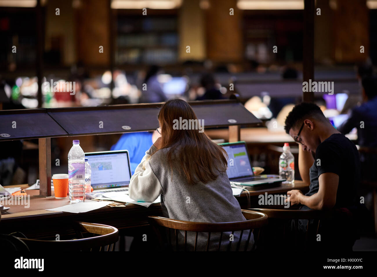 Manchester Central library central Wolfson Reading Room Stock Photo - Alamy