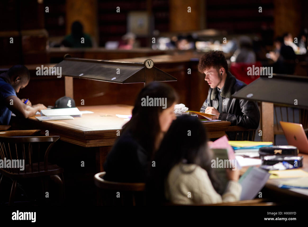 Manchester Central library central Wolfson Reading Room Stock Photo - Alamy