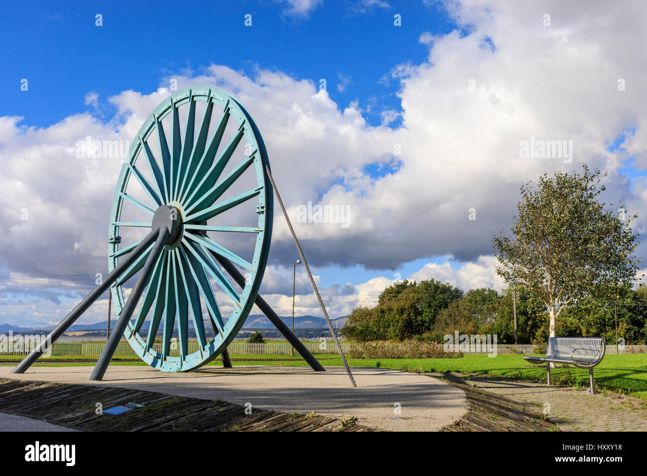 Bo'ness Memorial to Mining Stock Photo - Alamy