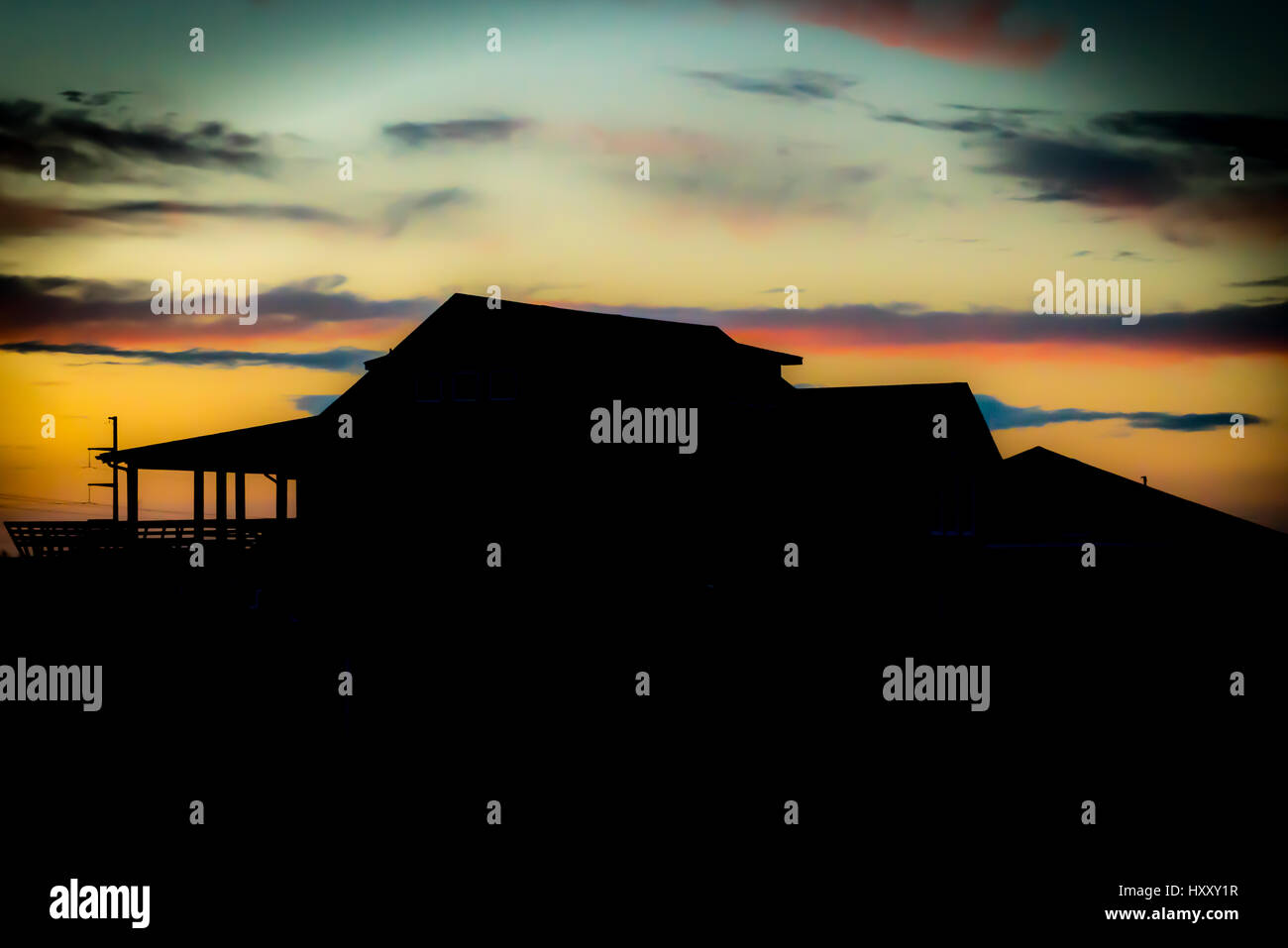 Sunset at the beach in NC's Outer Banks Stock Photo - Alamy