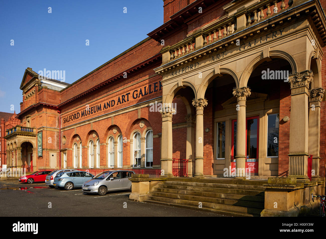 Exterior of Salford Museum and Art gallery Salford University Peel Park ...