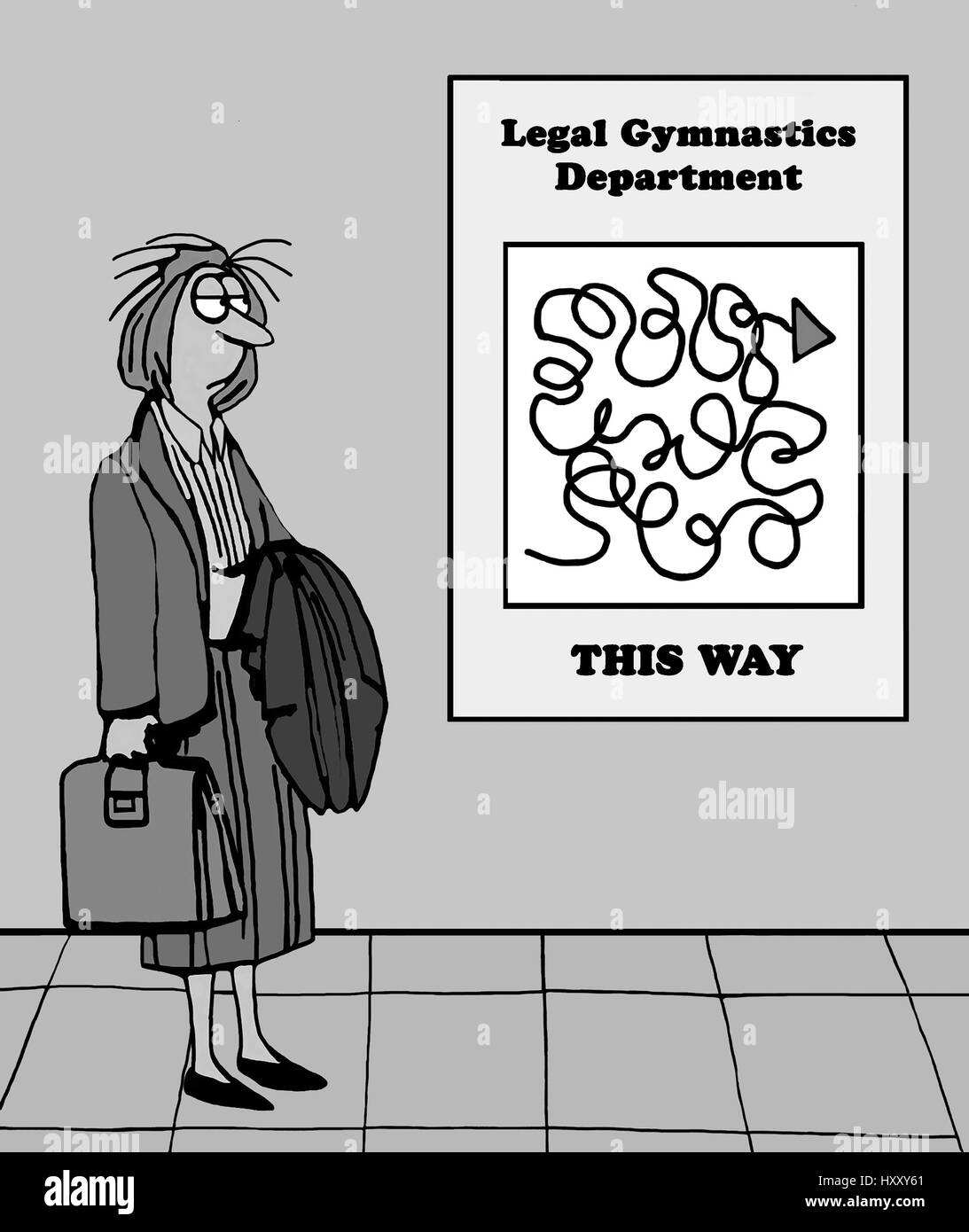 Barrister cartoon Black and White Stock Photos & Images - Alamy