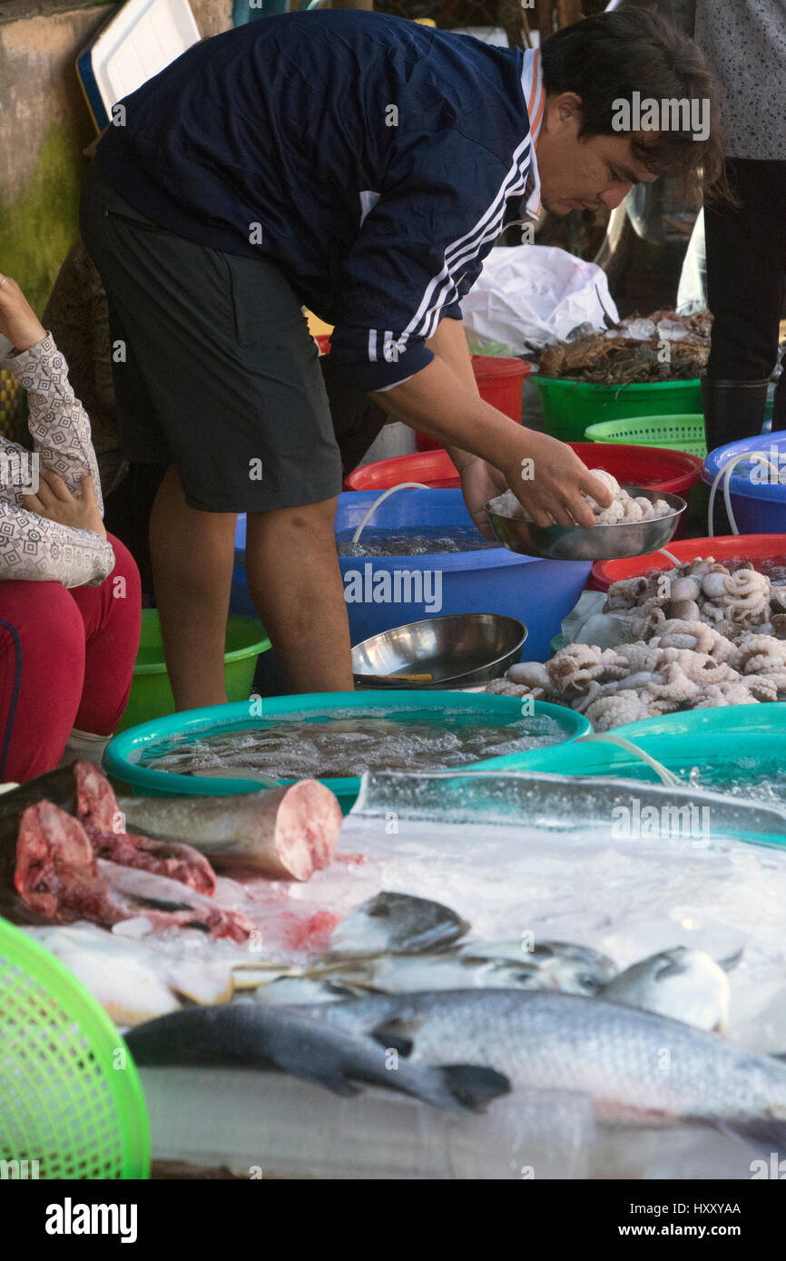Amazing seafood market (and amazing smell) of Vung Tau, Vietnam Stock ...