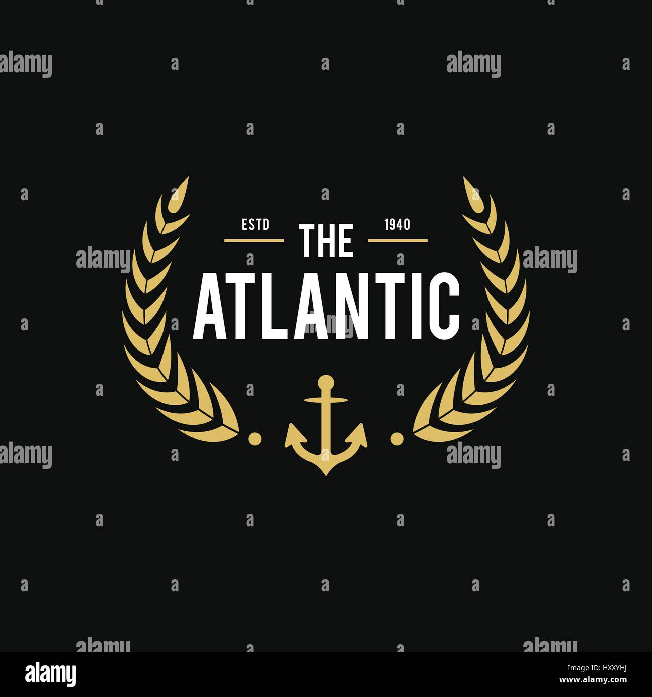 Retro Vintage Nautical and Ocean Label Badge , and old style design ...