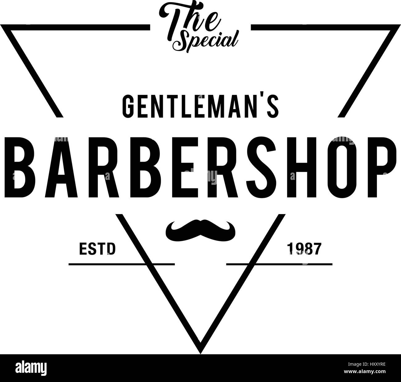Gentleman style in barber shop Black and White Stock Photos & Images ...