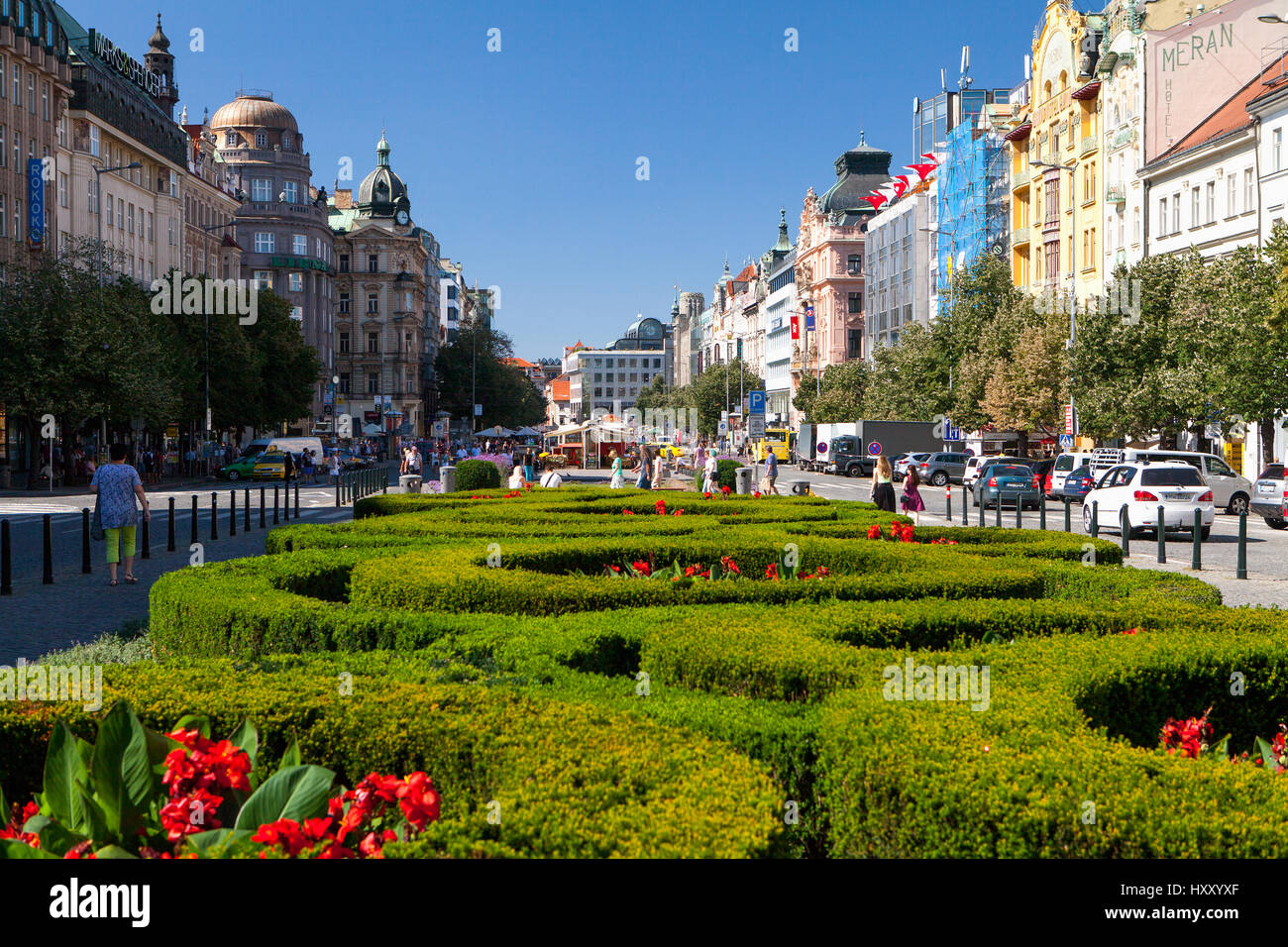 Prague shopping wenceslas square hi-res stock photography and images ...