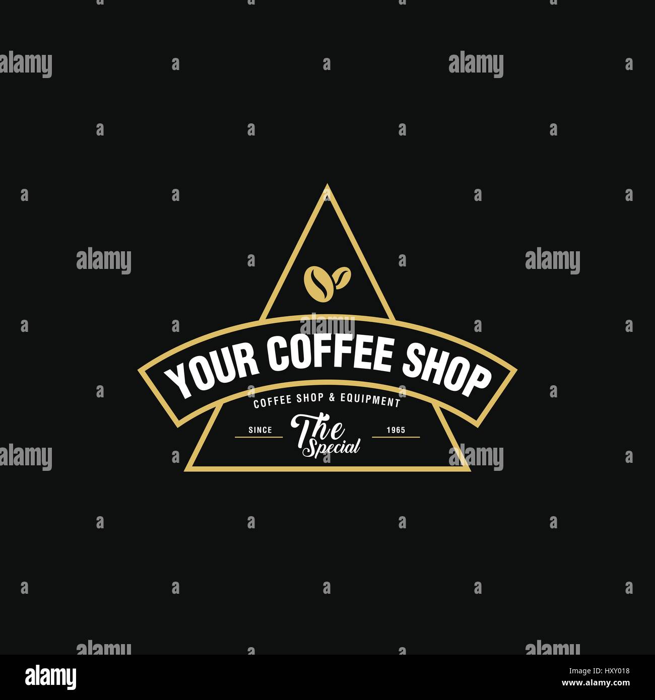 Vintage objects logo hi-res stock photography and images - Alamy