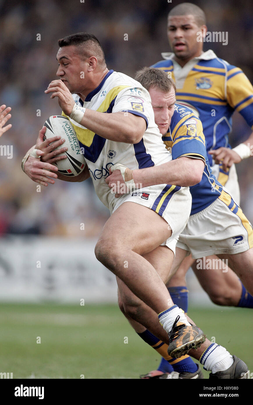 DANNY LIMA GARETH ELLIS LEEDS RHINOS V WARRINGTON 02 April 2005 Stock ...