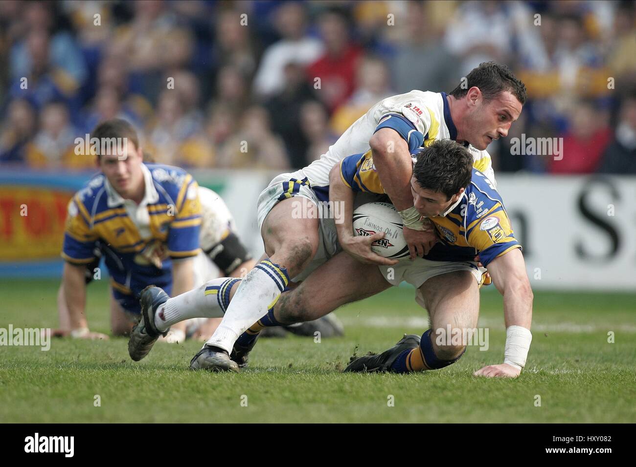 JON CLARKE & KEVIN SINFIELD LEEDS RHINOS V WARRINGTON 02 April 2005 ...