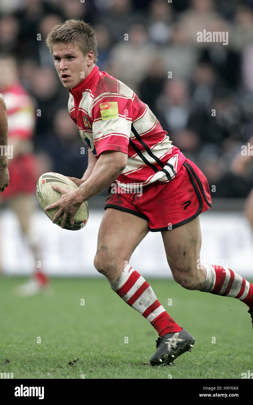 WAYNE GODWIN WIGAN WARRIORS RLFC HULL KC STADIUM 28 March 2005 Stock ...