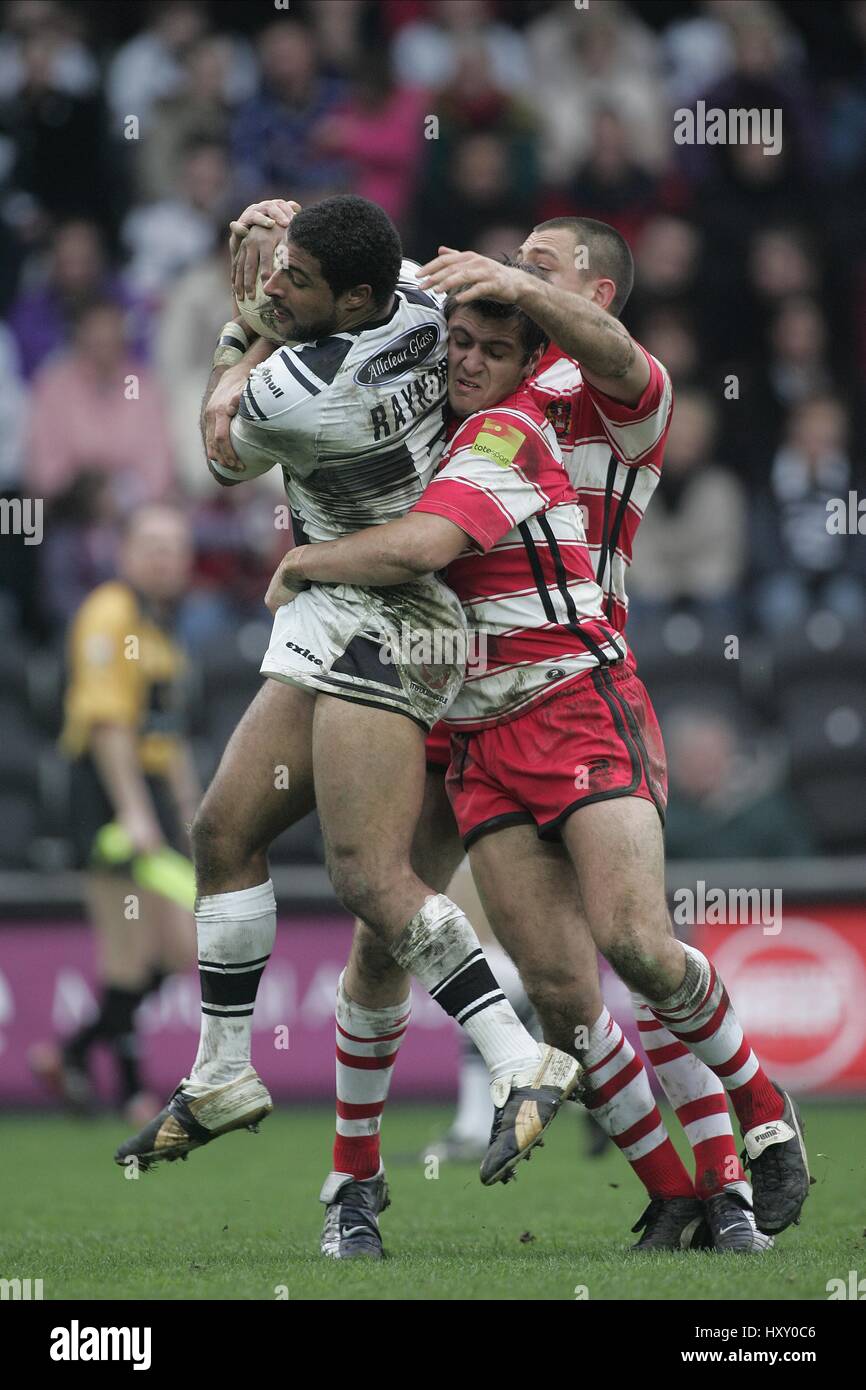 GARETH RAYNOR & DAVID ALLEN HULL FC V WIGAN WARRIORS HULL KC STADIUM 28 ...