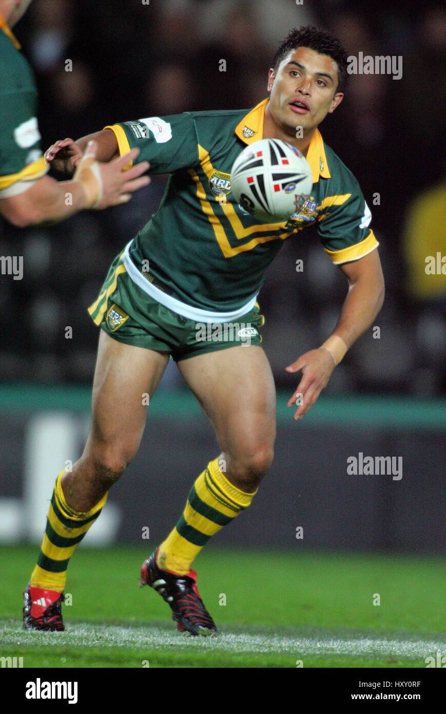 CRAIG WING AUSTRALIA RL KC STADIUM HULL ENGLAND 19 November 2005 Stock ...