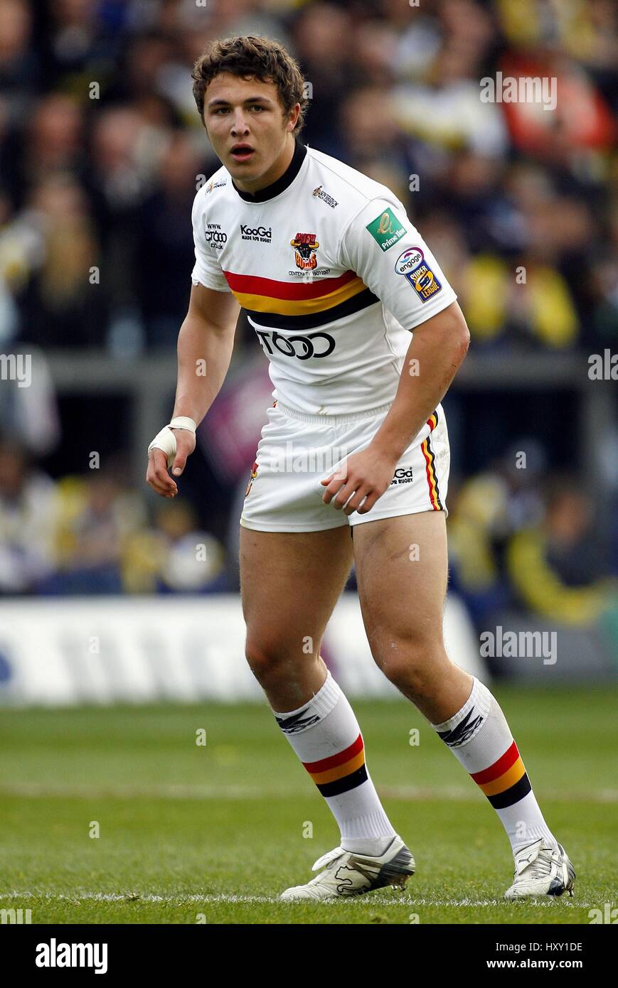 SAM BURGESS BRADFORD BULLS RLFC HALLIWELL JONES STADIUM WARRINGTON ...