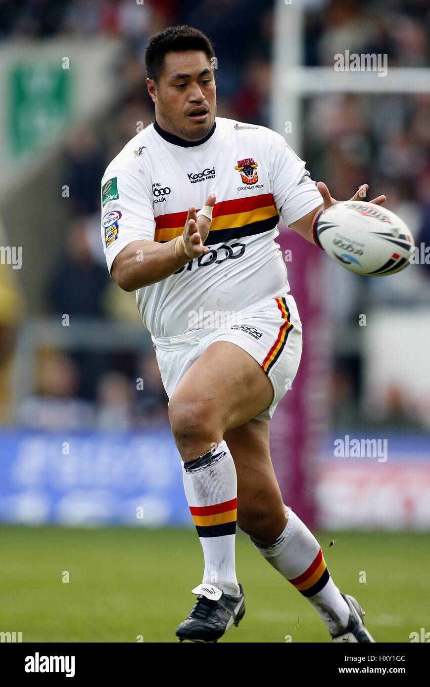 JOE VAGANA BRADFORD BULLS RLFC HALLIWELL JONES STADIUM WARRINGTON ...