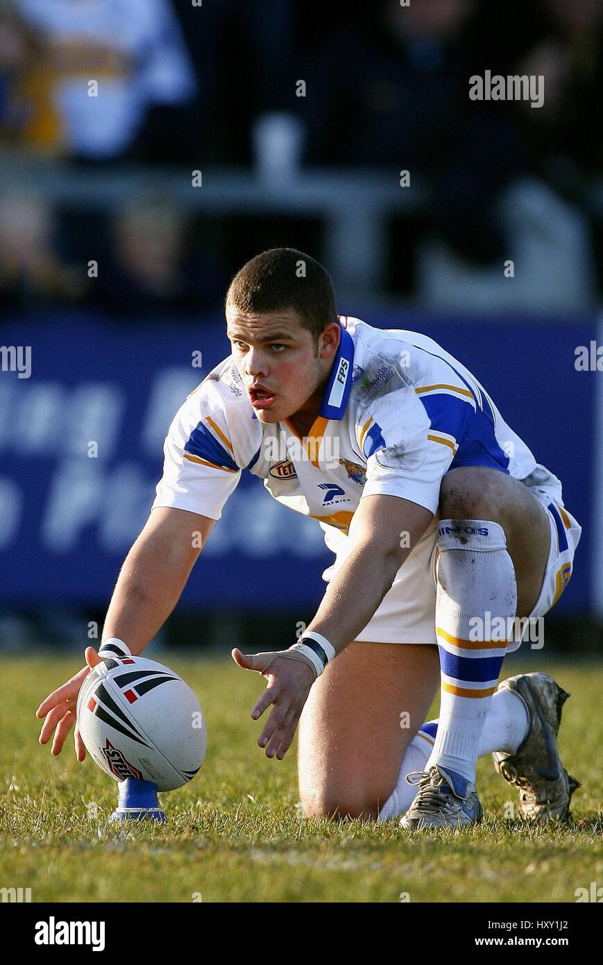 JORDAN TANSEY LEEDS RHINOS RLFC THE HUNTINGTON STADIUM YORK ENGLAND 04 ...