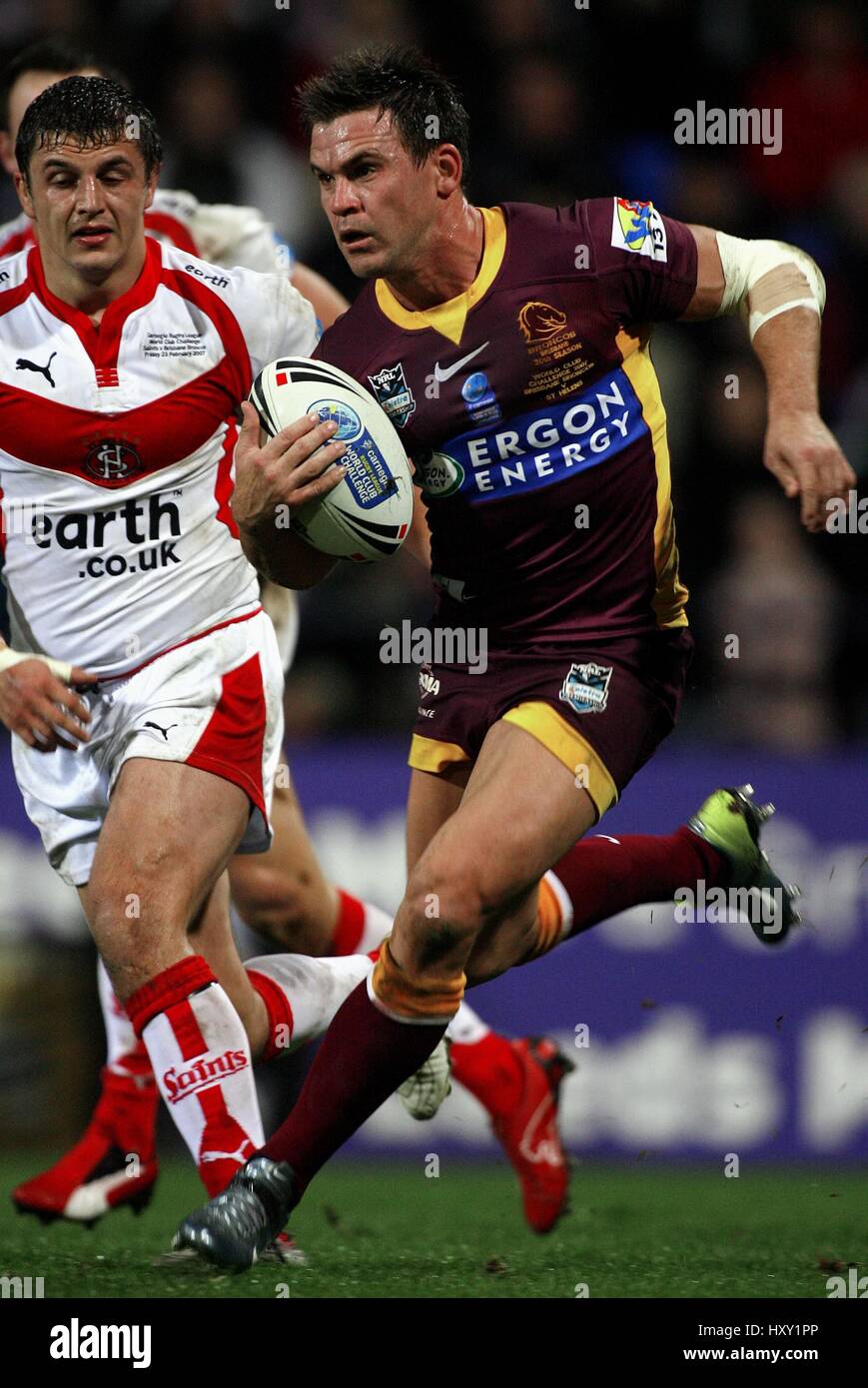 SHAUN BERRIGAN BRISBANE BRONCOS RLFC REEBOK STADIUM BOLTON ENGLAND 23 ...