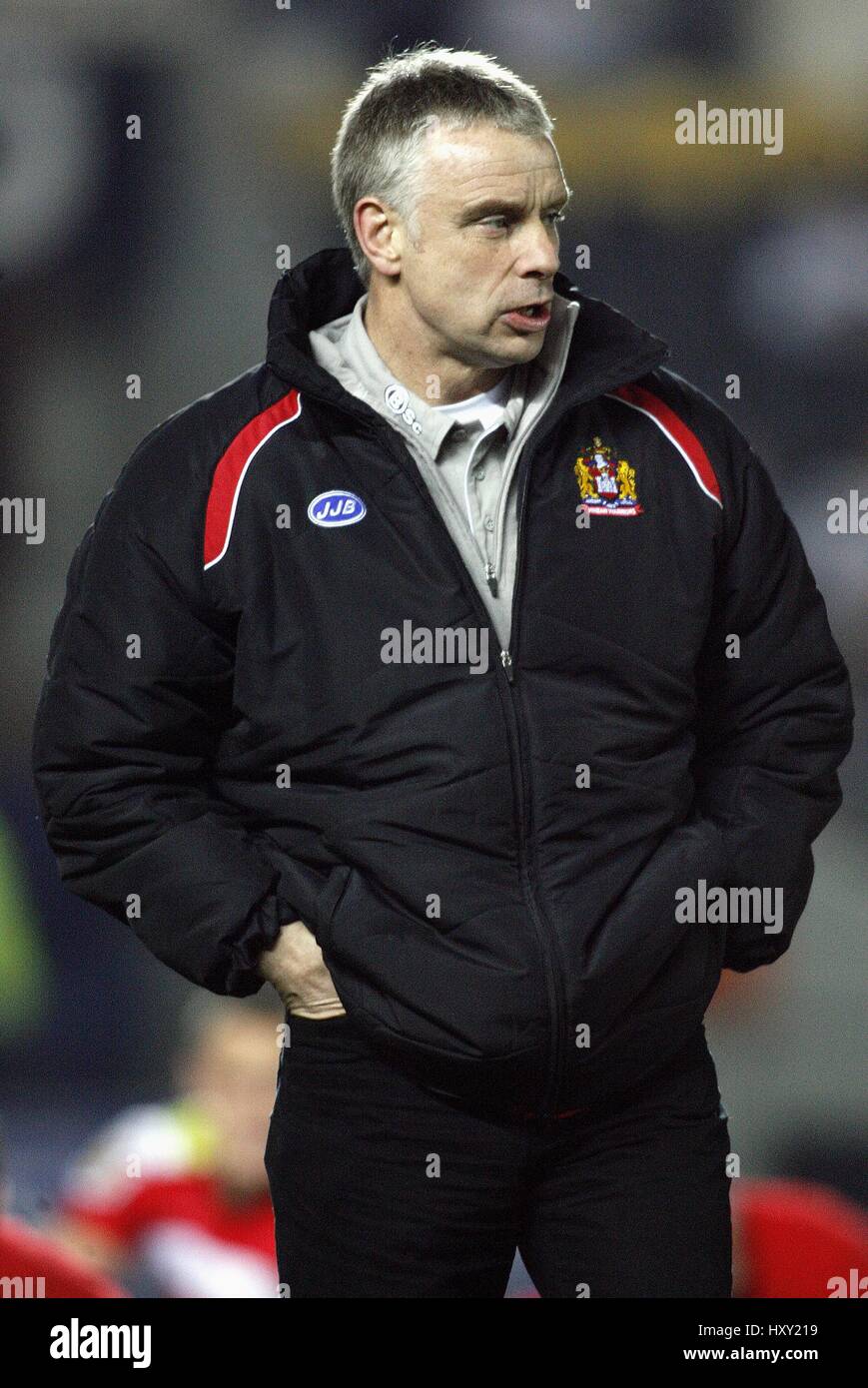 BRIAN NOBLE WIGAN WARRIORS COACH KC STADIUM HULL ENGLAND 23 March 2007 ...