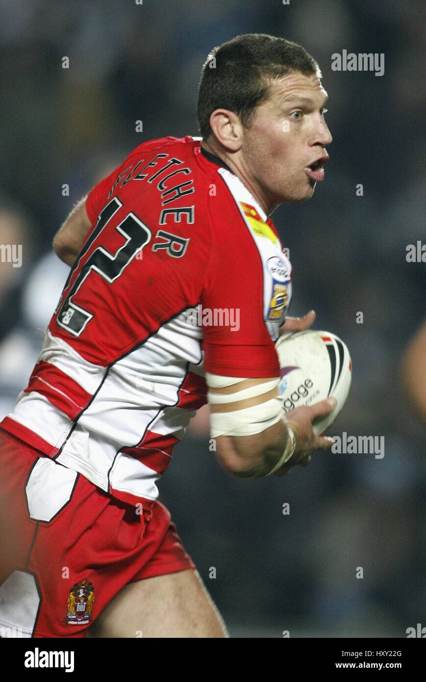 BRYAN FLETCHER WIGAN WARRIORS RLFC KC STADIUM HULL ENGLAND 23 March ...