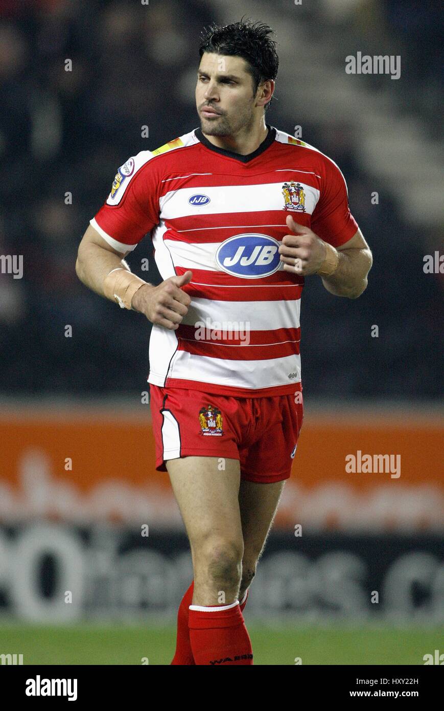 TRENT BARRETT WIGAN WARRIORS RLFC KC STADIUM HULL ENGLAND 23 March 2007 ...