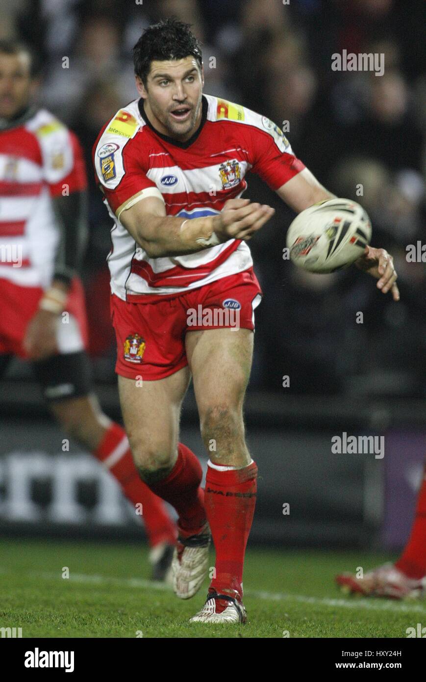TRENT BARRETT WIGAN WARRIORS RLFC KC STADIUM HULL ENGLAND 23 March 2007 ...