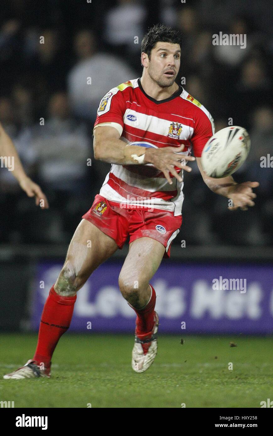 TRENT BARRETT WIGAN WARRIORS RLFC KC STADIUM HULL ENGLAND 23 March 2007 ...