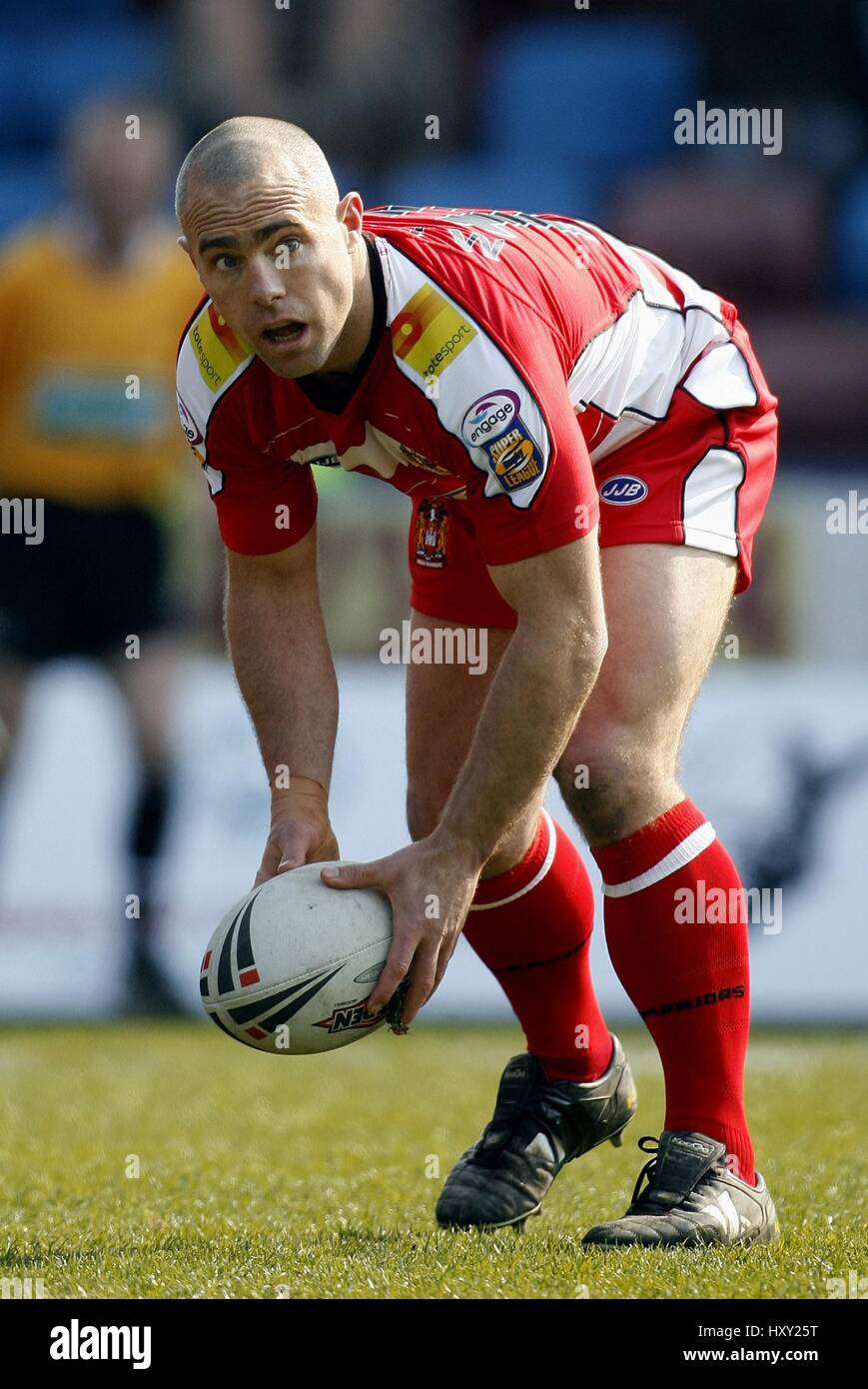 SHANE MILLARD WIGAN WARRIORS RLFC THE HALTON STADIUM WIDNES ENGLAND 01 ...