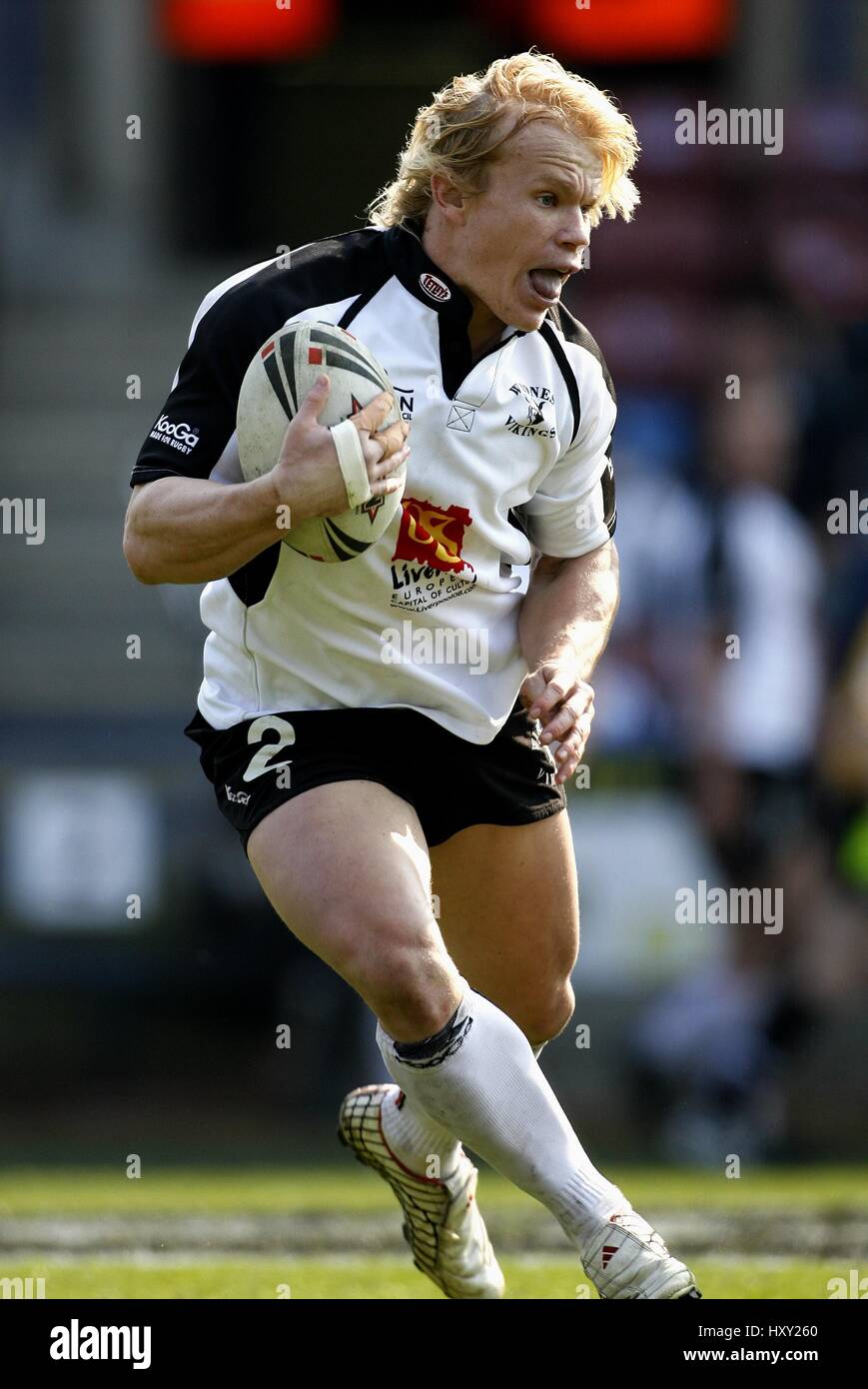 DAMIEN BLANCH WIDNES VIKINGS RLFC THE HALTON STADIUM WIDNES ENGLAND 01 ...