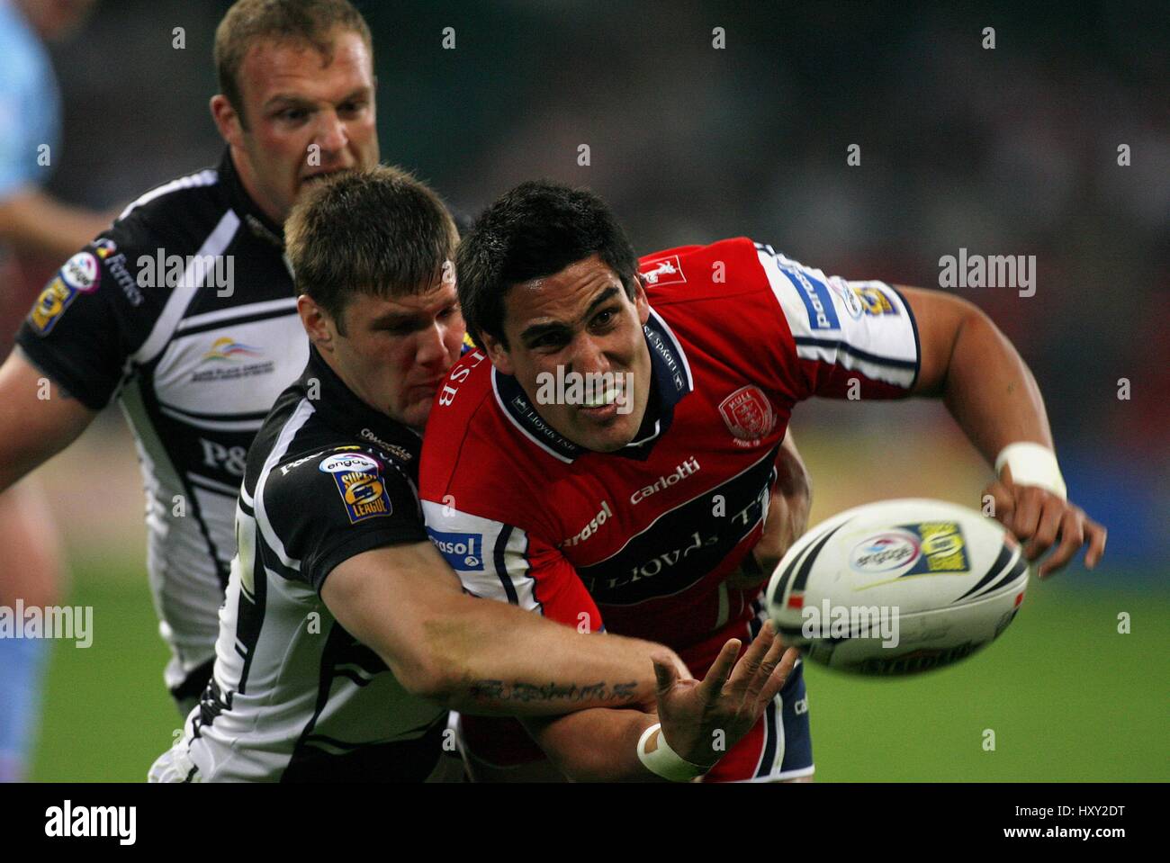 DAVID TANGATA-TOA KIRK YEAMAN HULL FC V HULL KR MILLENIUM STADIUM ...