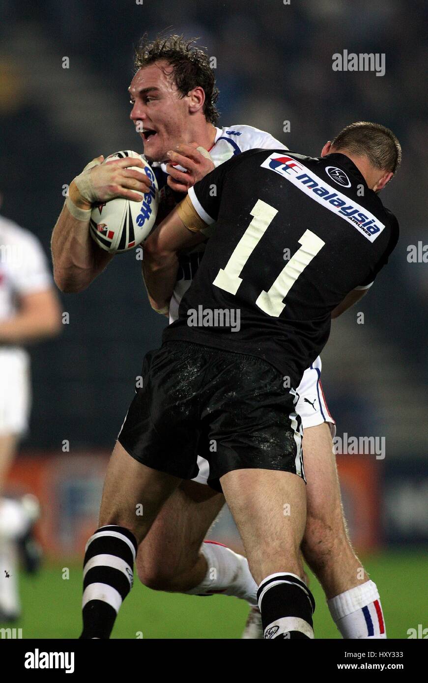 GARETH ELLIS GREAT BRITAIN V NEW ZEALAND RL K.C. STADIUM HULL ENGLAND 03 November 2007 Stock ...