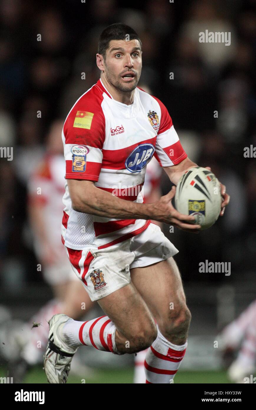 TRENT BARRETT WIGAN WARRIORS RLFC KC STADIUM HULL ENGLAND 22 February ...