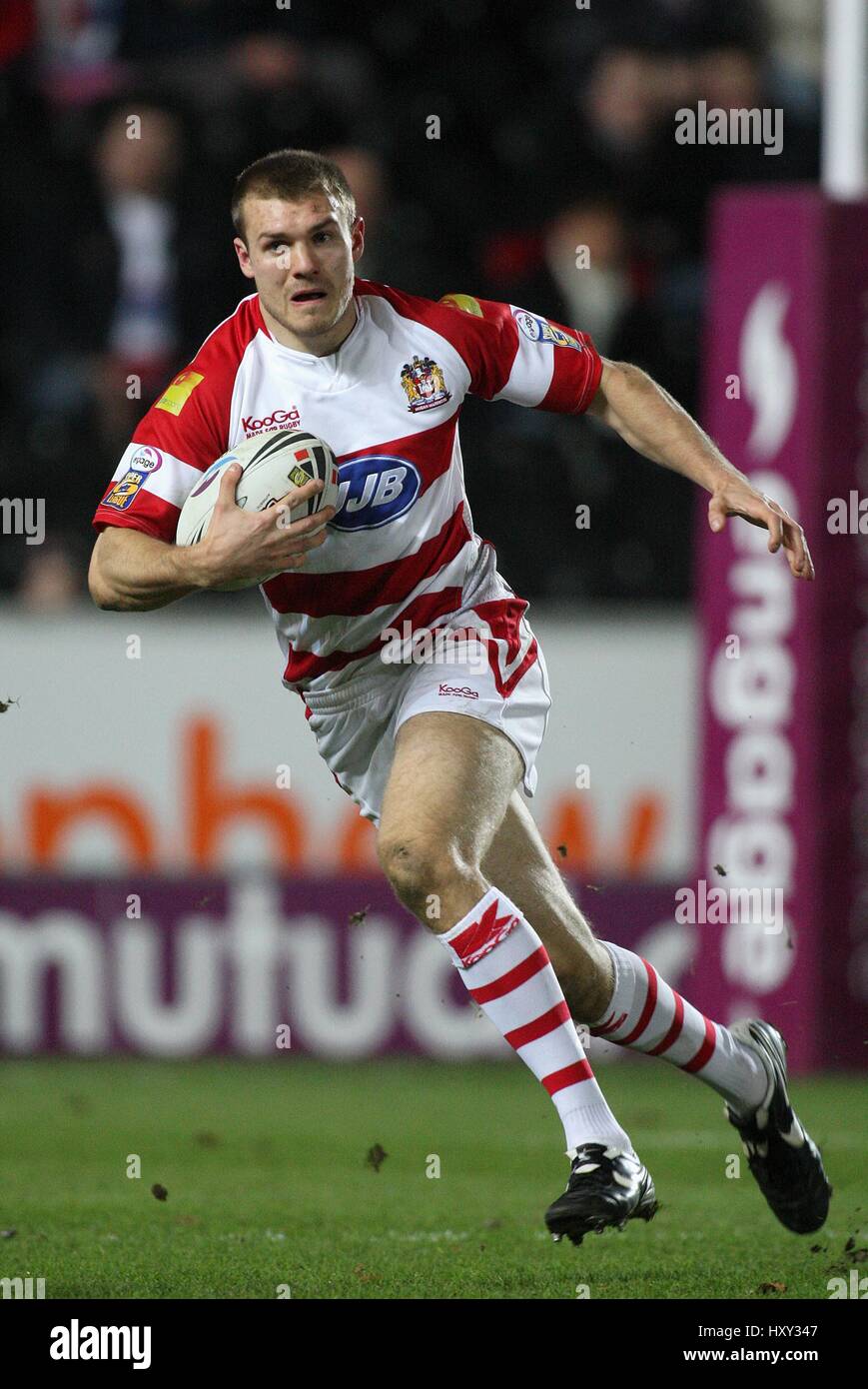 LIAM COLBON WIGAN WARRIORS RLFC KC STADIUM HULL ENGLAND 22 February ...