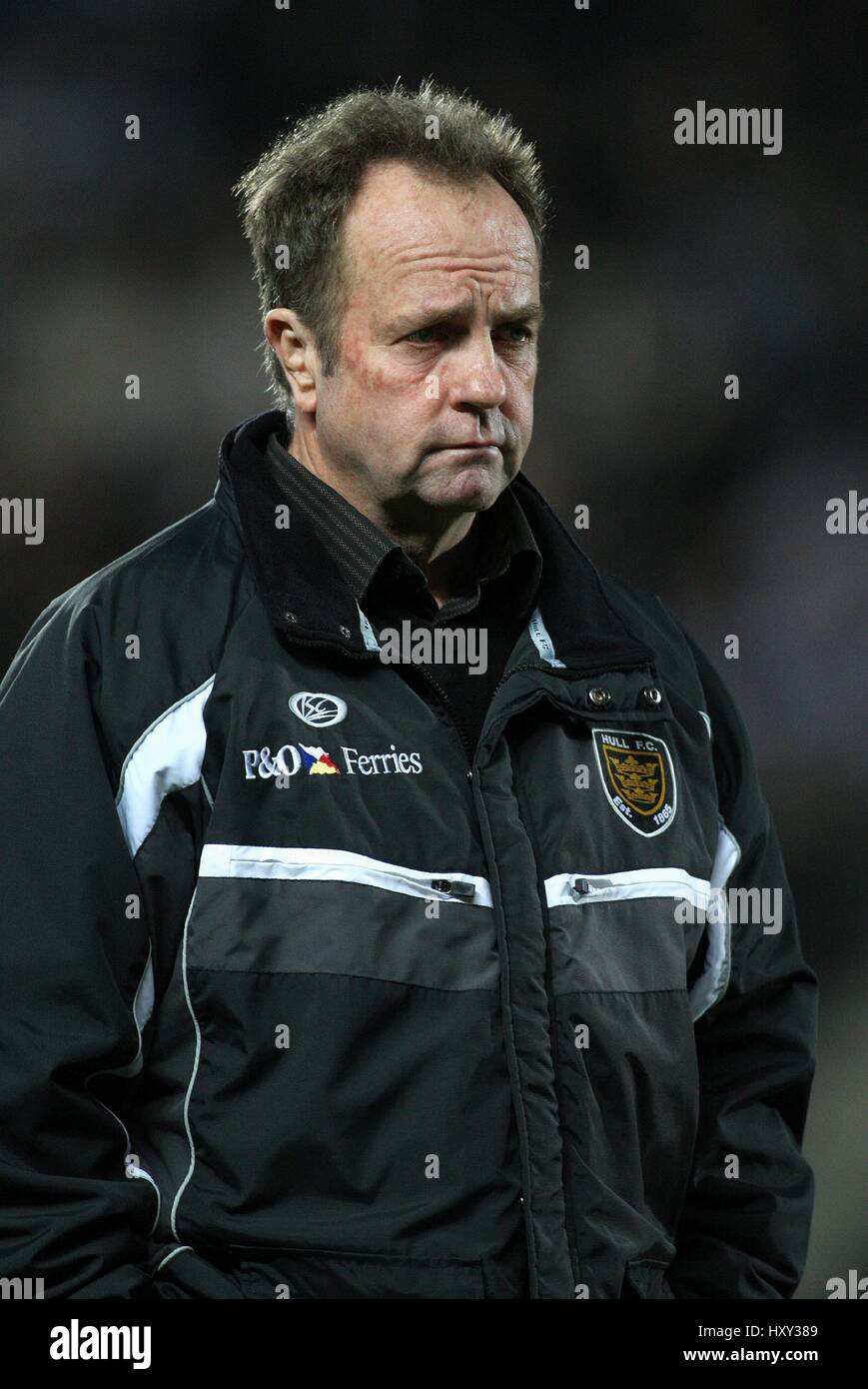PETER SHARP HULL FC RUGBY LEAGUE COACH KC STADIUM HULL ENGLAND 22 ...