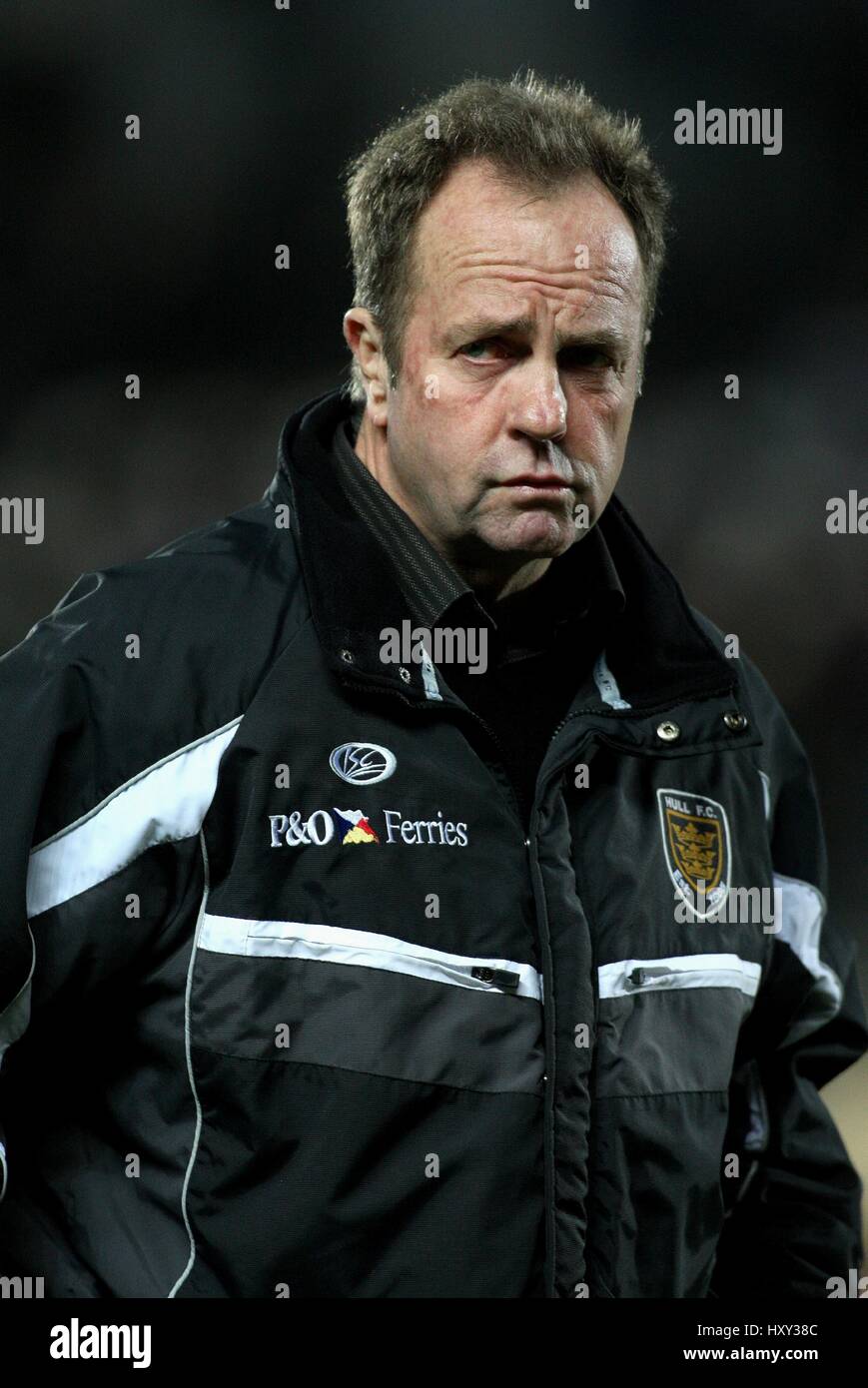PETER SHARP HULL FC RUGBY LEAGUE COACH KC STADIUM HULL ENGLAND 22 ...