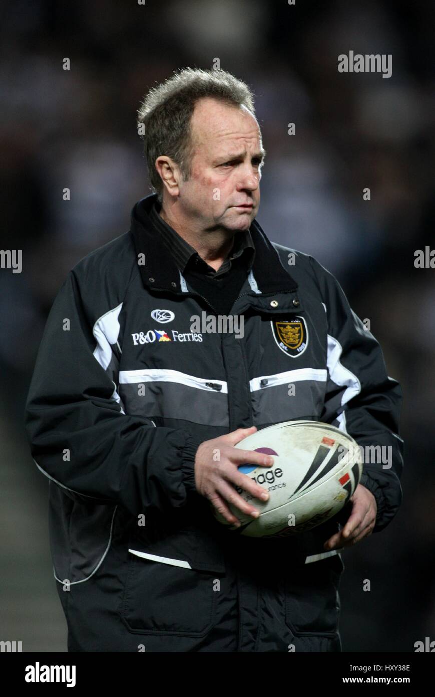 PETER SHARP HULL FC RUGBY LEAGUE COACH KC STADIUM HULL ENGLAND 22 ...