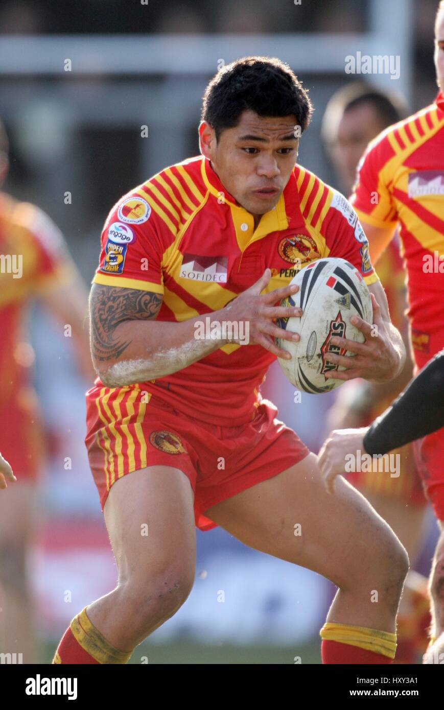DIMITRI PELO CATALAN DRAGONS THE HALLIWELL JONES STADIUM WARRINGTON 02 ...