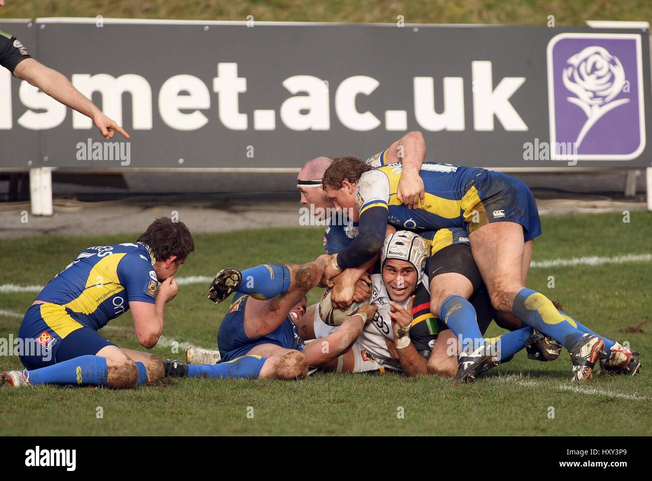 DAVID SOLOMONA SCORES BRADFORD BULLS V WARRINGTON GRATTAN STADIUM ODSAL ...