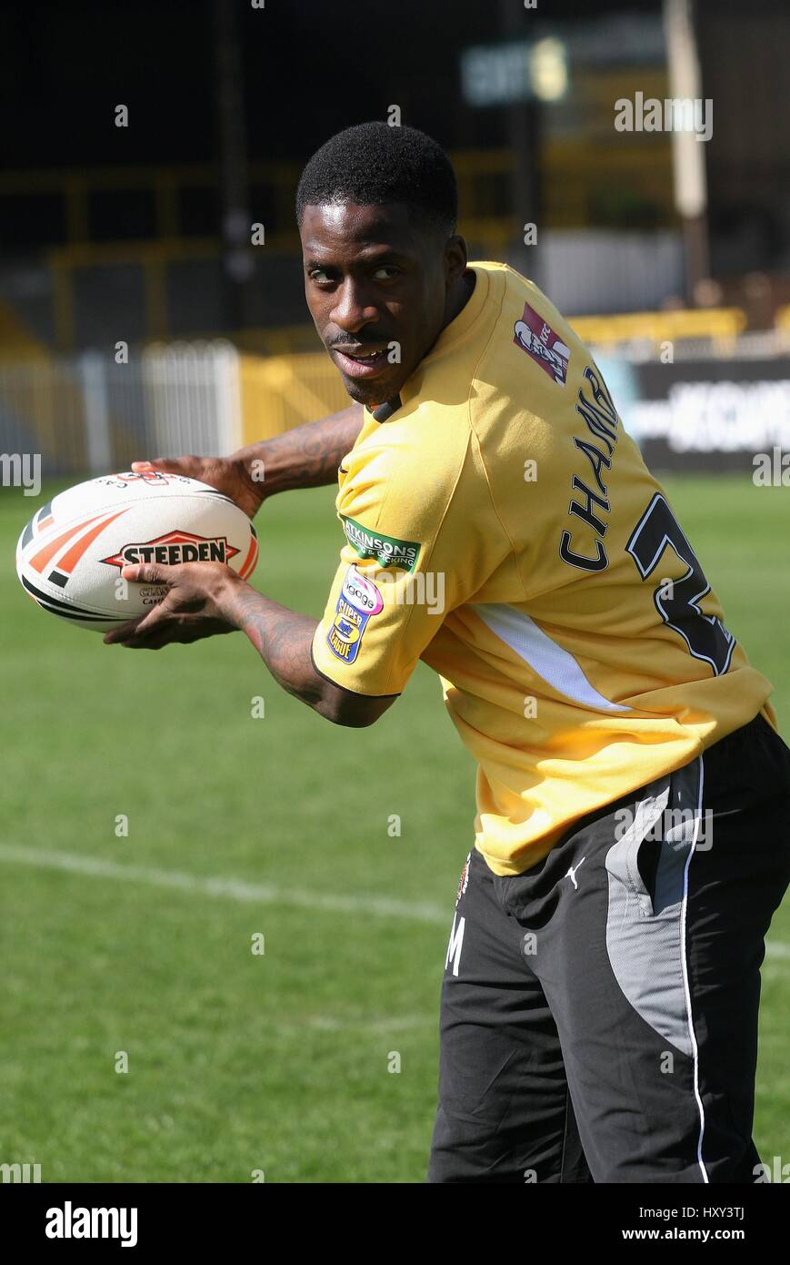 DWAIN CHAMBERS CASTLEFORD TIGERS RLFC THE JUNGLE STADIUM CASTLEFORD ...