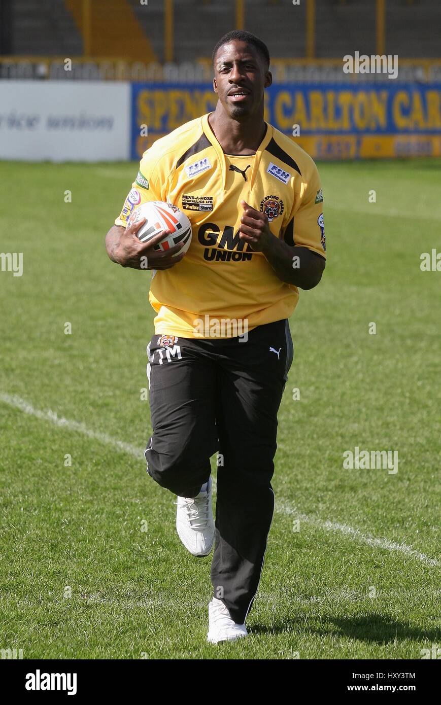 DWAIN CHAMBERS CASTLEFORD TIGERS RLFC THE JUNGLE STADIUM CASTLEFORD ...