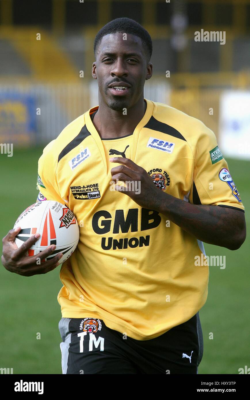 DWAIN CHAMBERS CASTLEFORD TIGERS RLFC THE JUNGLE STADIUM CASTLEFORD ...