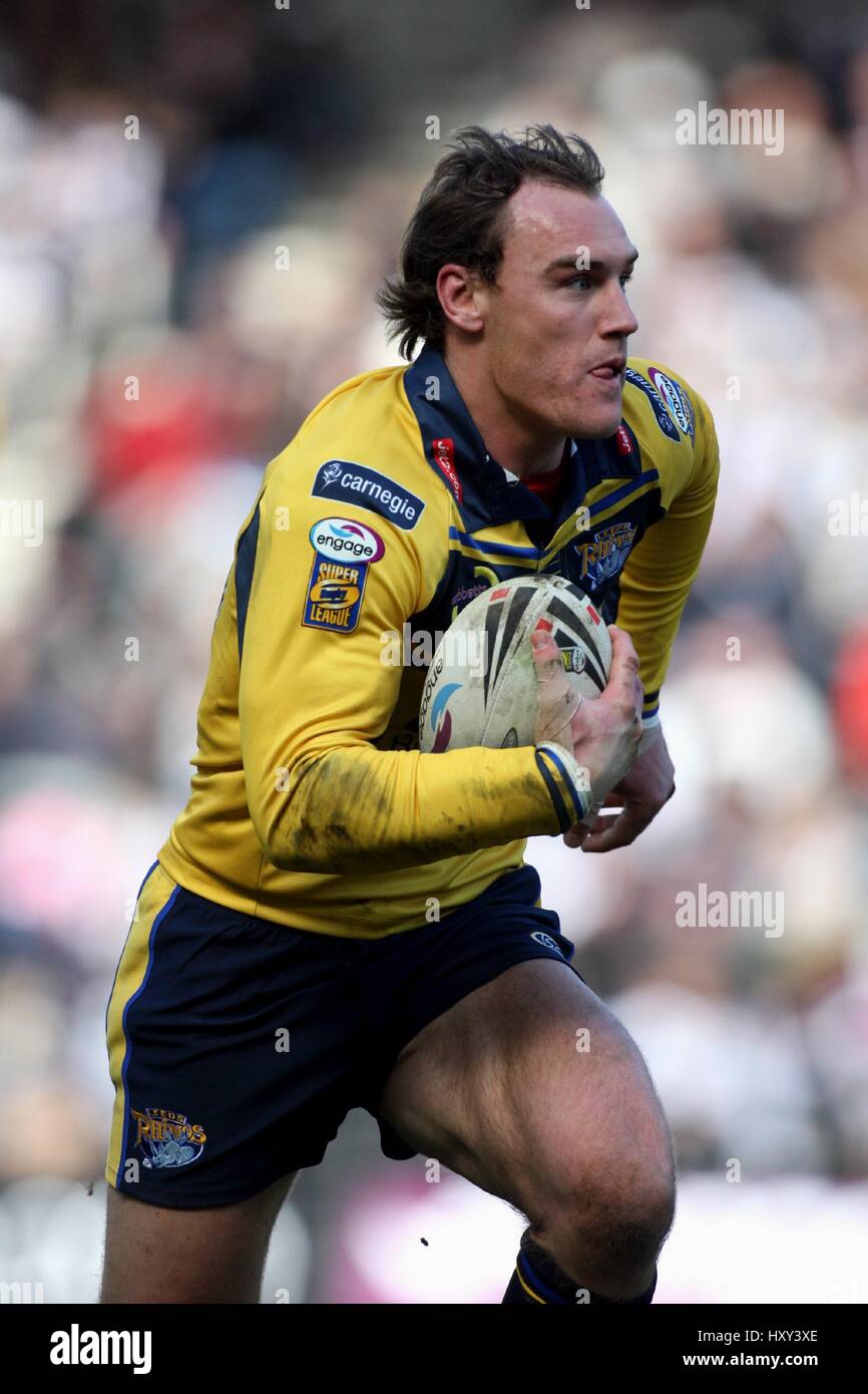 GARETH ELLIS LEEDS RHINOS RLFC K.C.STADIUM HULL ENGLAND 24 March 2008 ...