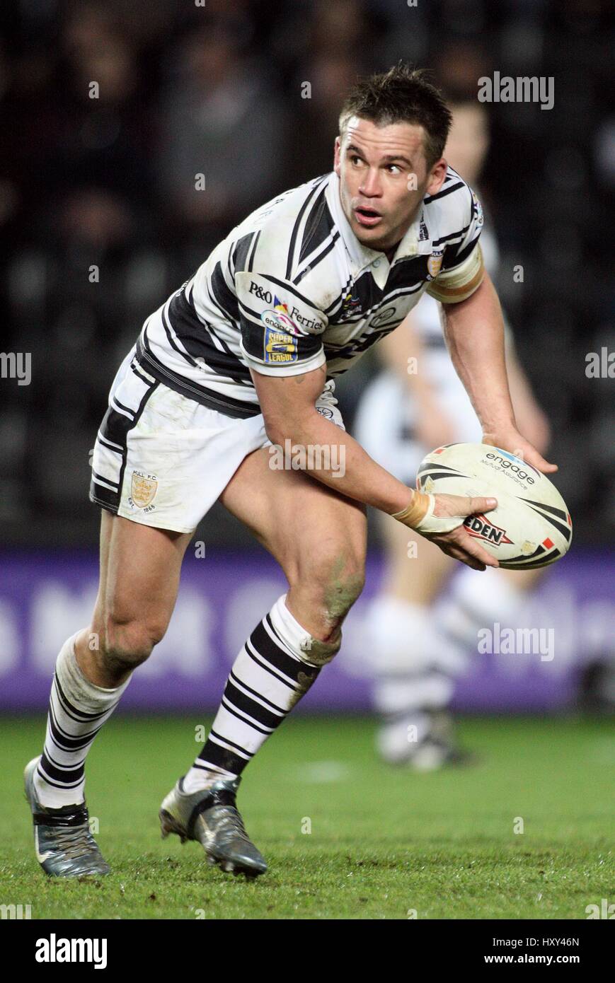 SHAUN BERRIGAN HULL FC KC STADIUM HULL ENGLAND 04 April 2008 Stock ...