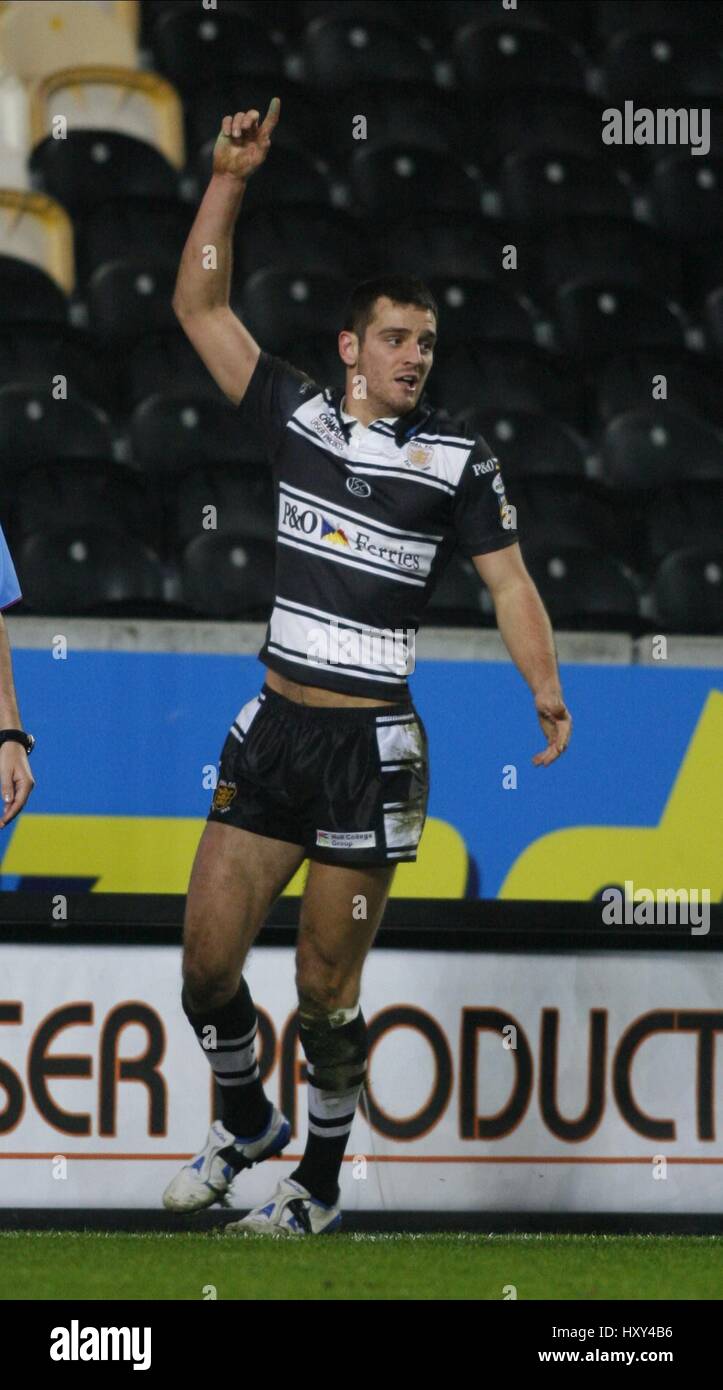 CRAIG HALL CELEBRATES HULL V CATALANS DRAGONS KC STADIUM HULL ENGLAND ...